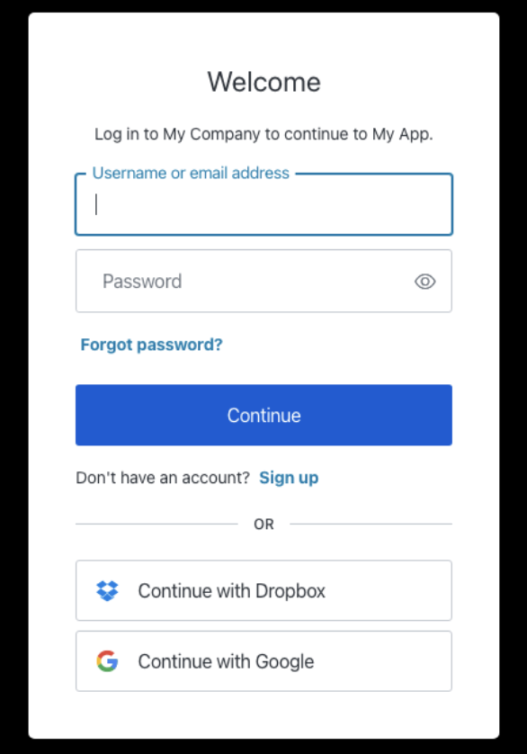 Auth0 Support Center - .ulp-alternate-action Does Not Work in New UL ...