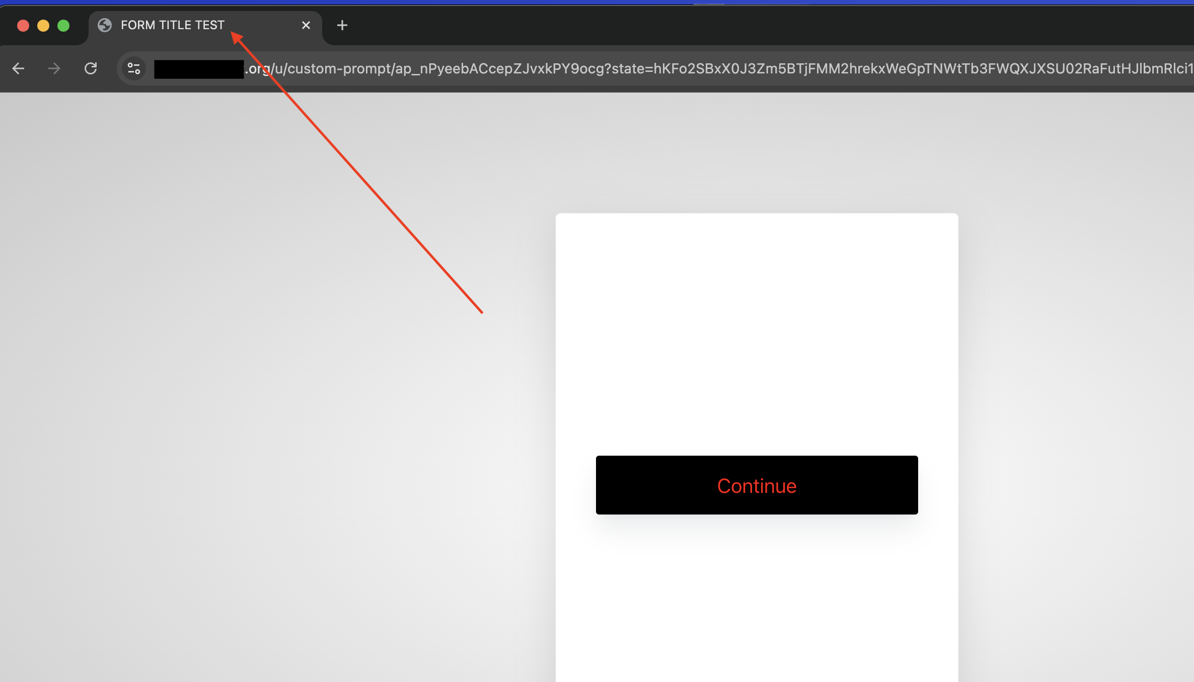 Auth0 Support Center - Forms for Actions: Configure Browser Tab Title per Form