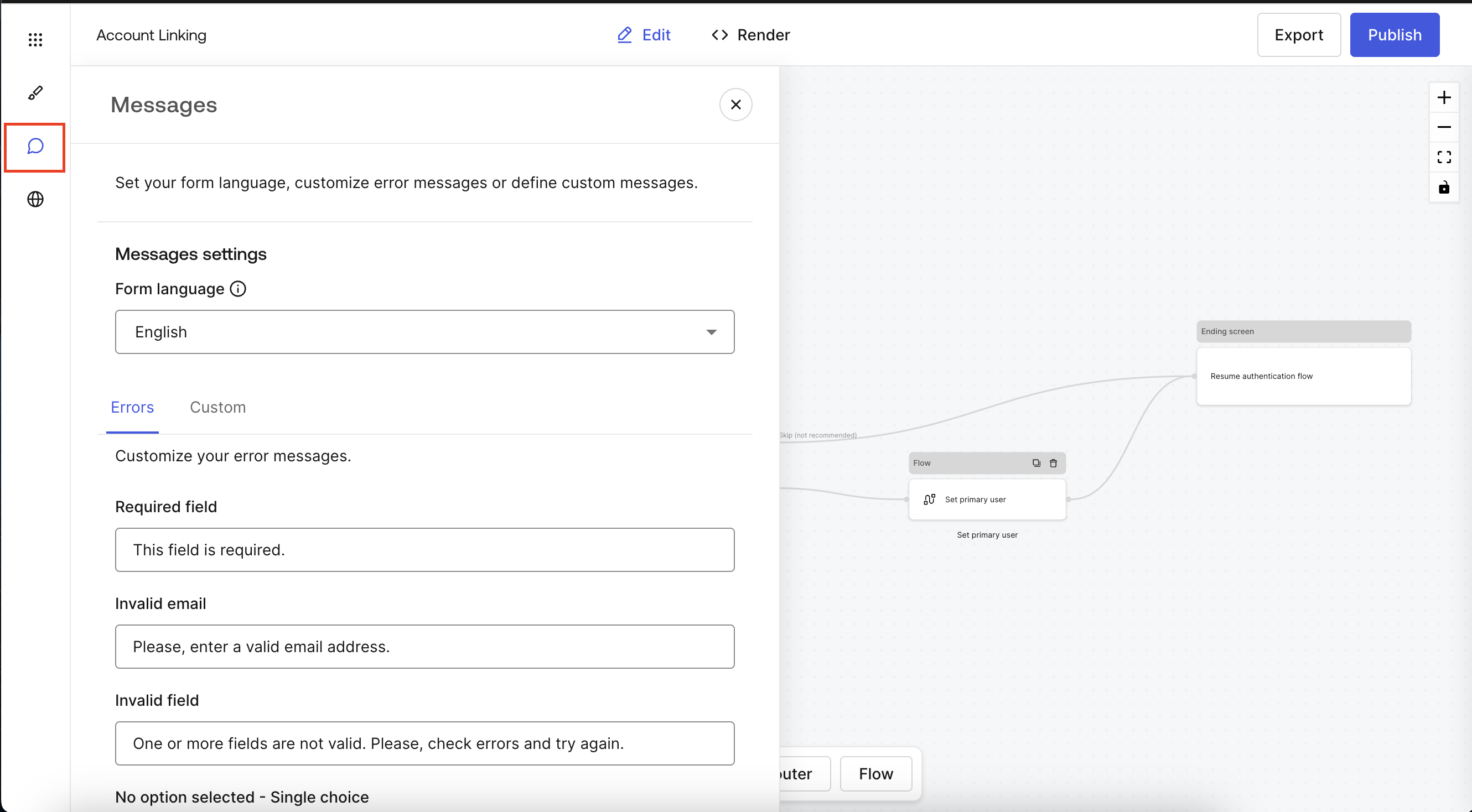 Auth0 Support Center - Customize Error Messages in Forms