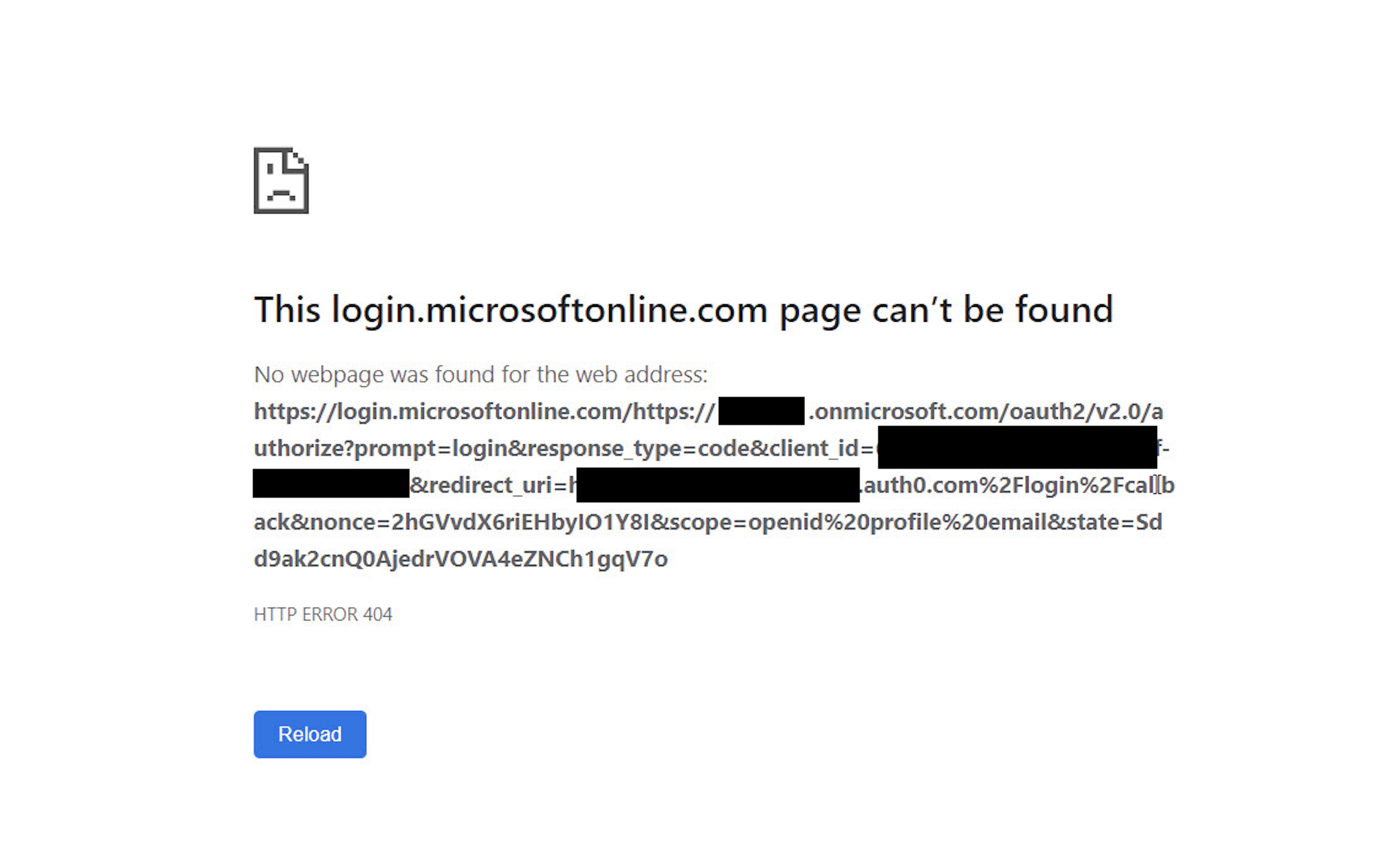 Auth0 Support Center - Azure AD connection logins fail with error ...