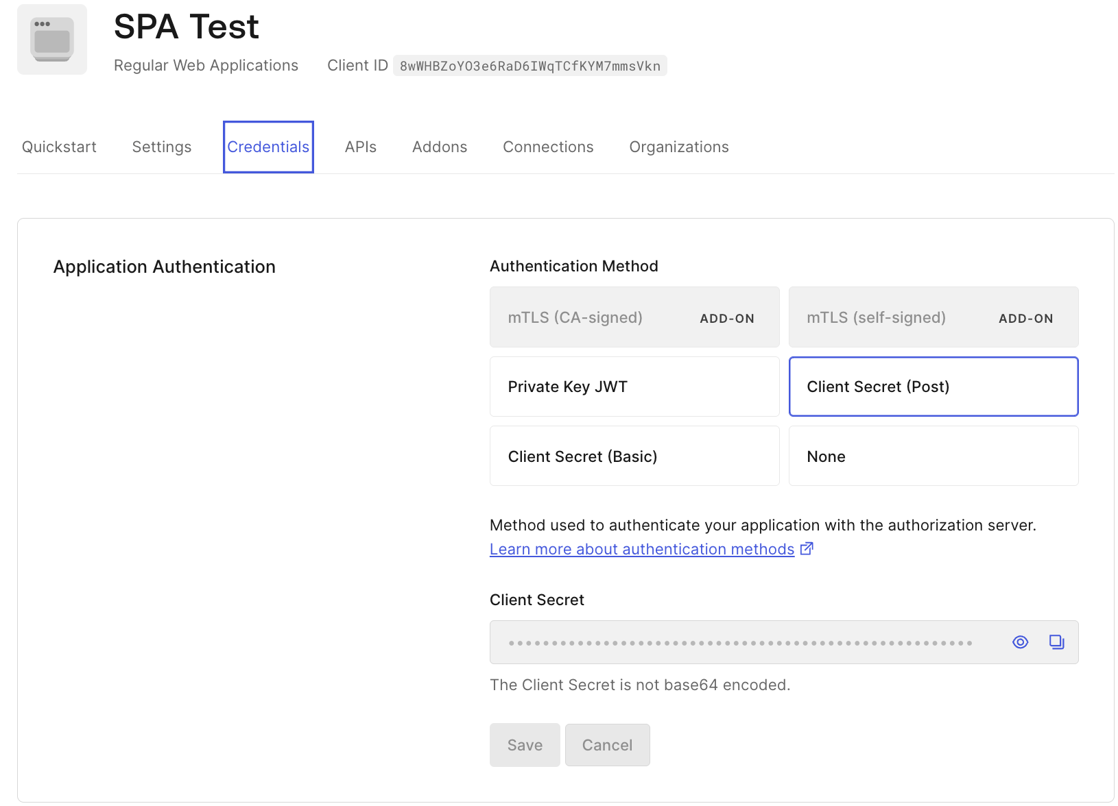 Auth0 Support Center - APIs Menu Item is Missing from the Application Settings