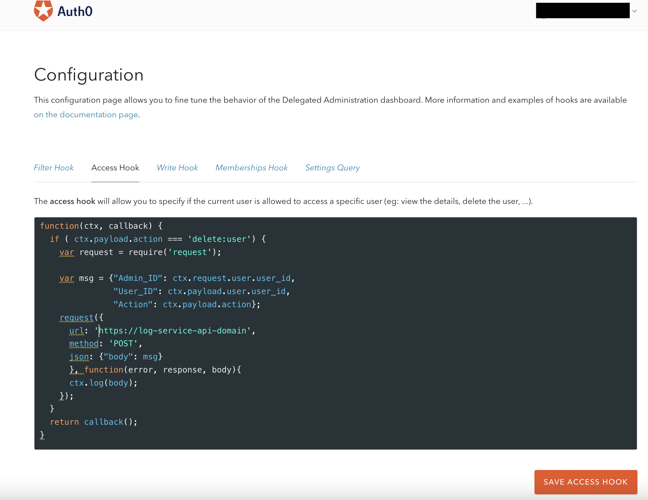 Auth0 Support Center - How to Determine the User that Performed Change via Delegated Admin Portal