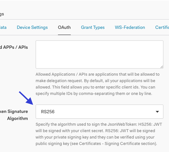 Auth0 Support Center - Difference Between RS256 and HS256 JWT Signing Algorithms